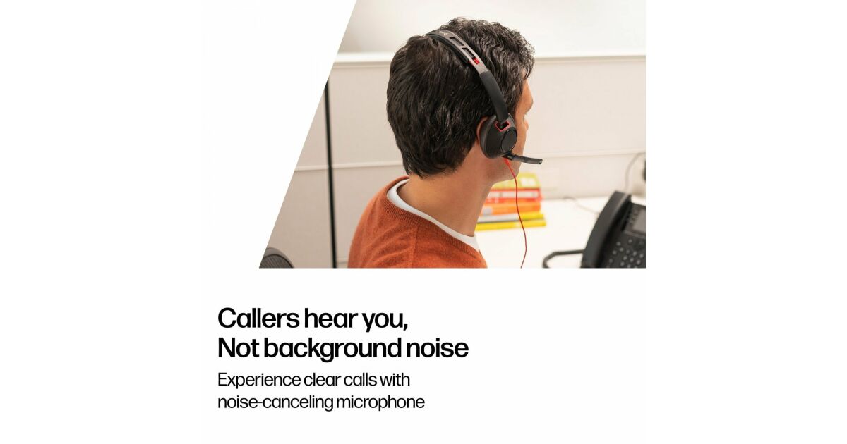 HP POLY Blackwire 5220 Stereo USB-C Headset +3.5mm Plug +USB | Pepita.com