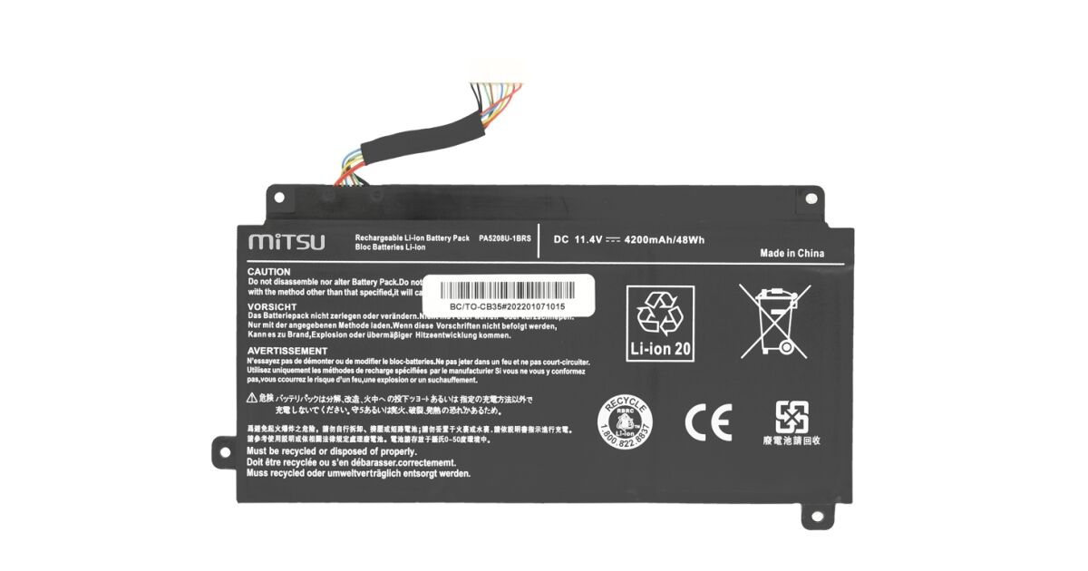 Mitsu akku Toshiba ChromeBook CB35 notebookhoz (10.8V-11.1V) (4160 mAh) | Pepita.hu