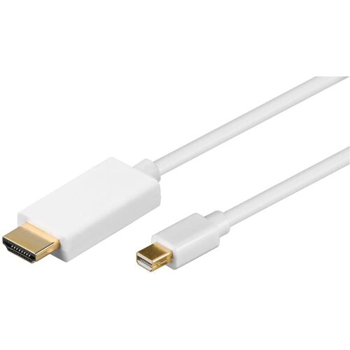 MicroConnect Mini DisplayPort - HDMI kábel 1m hangátvitellel, fehér ...