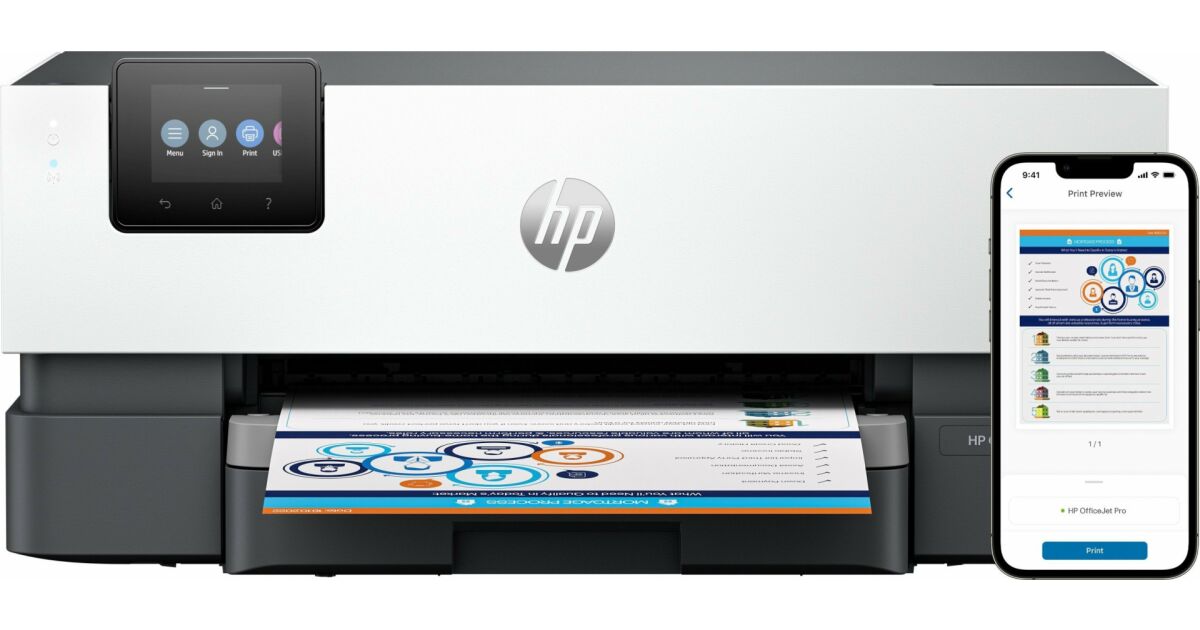 Imprimanta HP Officejet Pro 9110B, imprimantă color pentru acasă și ...