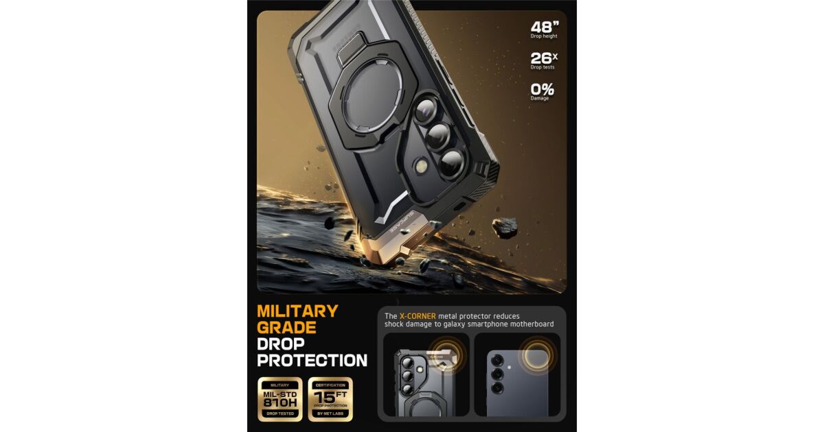SUPCASE UB GRIP MAG MAGSAFE GALAXY S25 FE NEGRU | Pepita.com