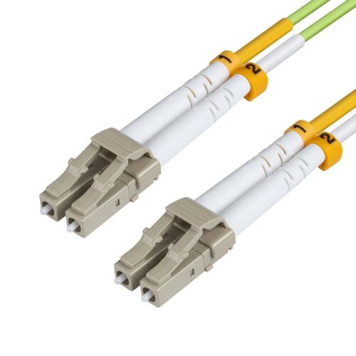 MicroConnect LC/UPC-LC/UPC 3m OM5 MM Duplex LSZH OD: 2mm, 0.2dB Lime ...