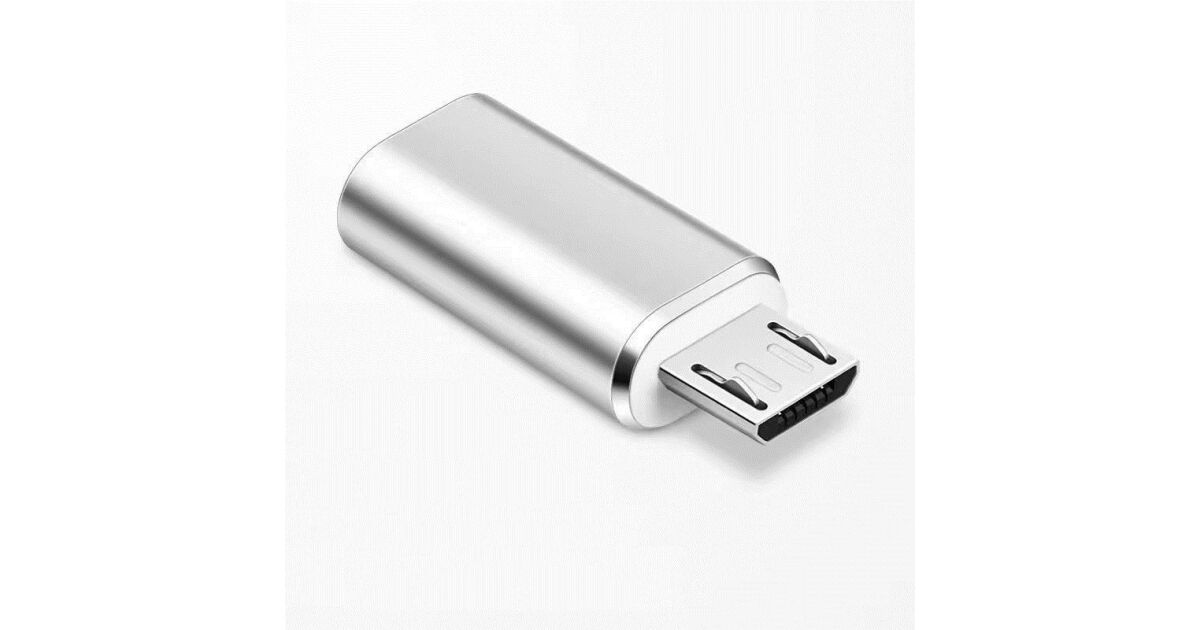 OTG átalakitó adapter (Lightning ->MicroUSB ), alumínium ház, Plug&Play ...