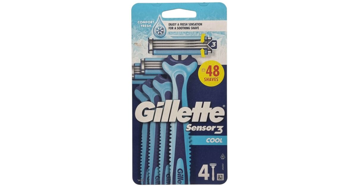 Gillette Sensor 3 cool Razor 4s | Pepita.hu