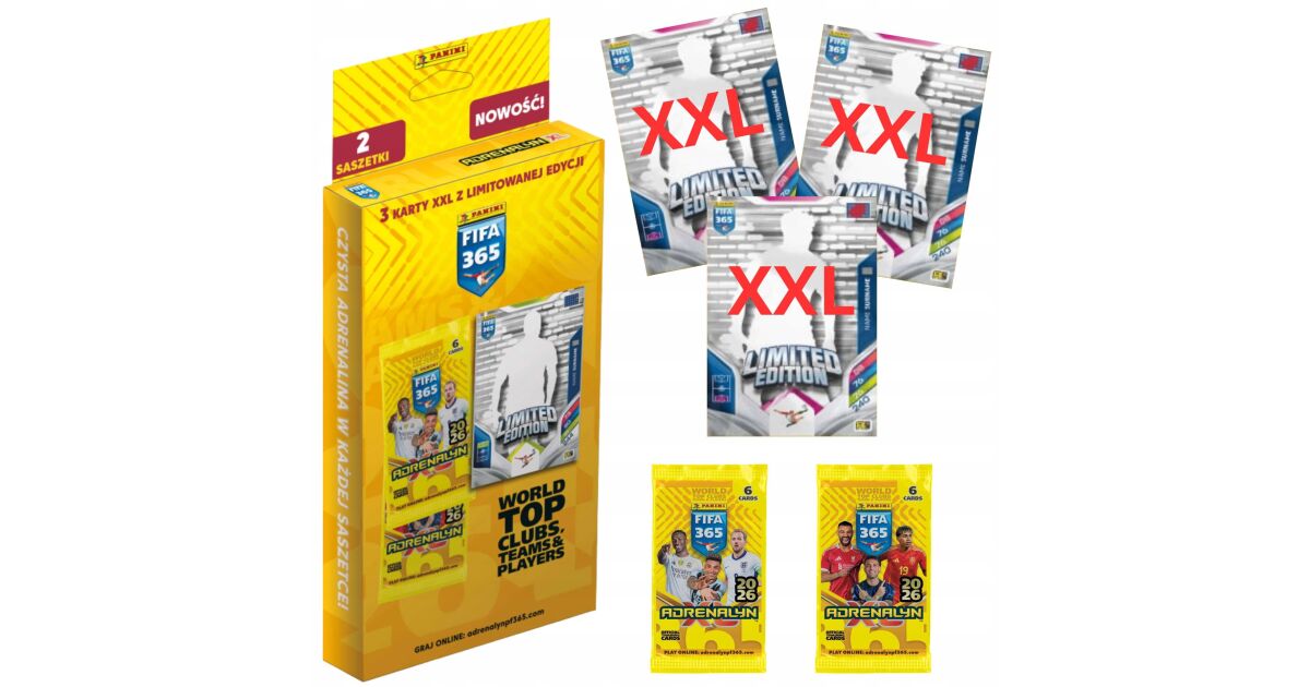 Panini: Pachet fotbalistic de cărți FIFA 365 2026 XXL Blister - set de ...