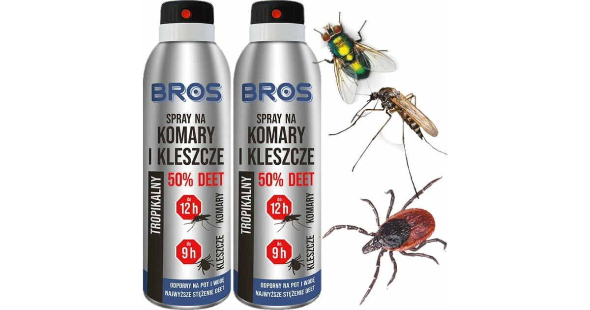 Bros Spray împotriva țânțarilor și căpușelor 50% DEET 90ml | Pepita.com