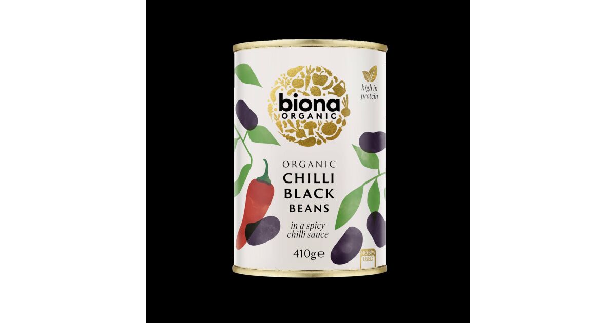 Schwarze Bohnen in Chilisauce 410g Biona | Pepita.com