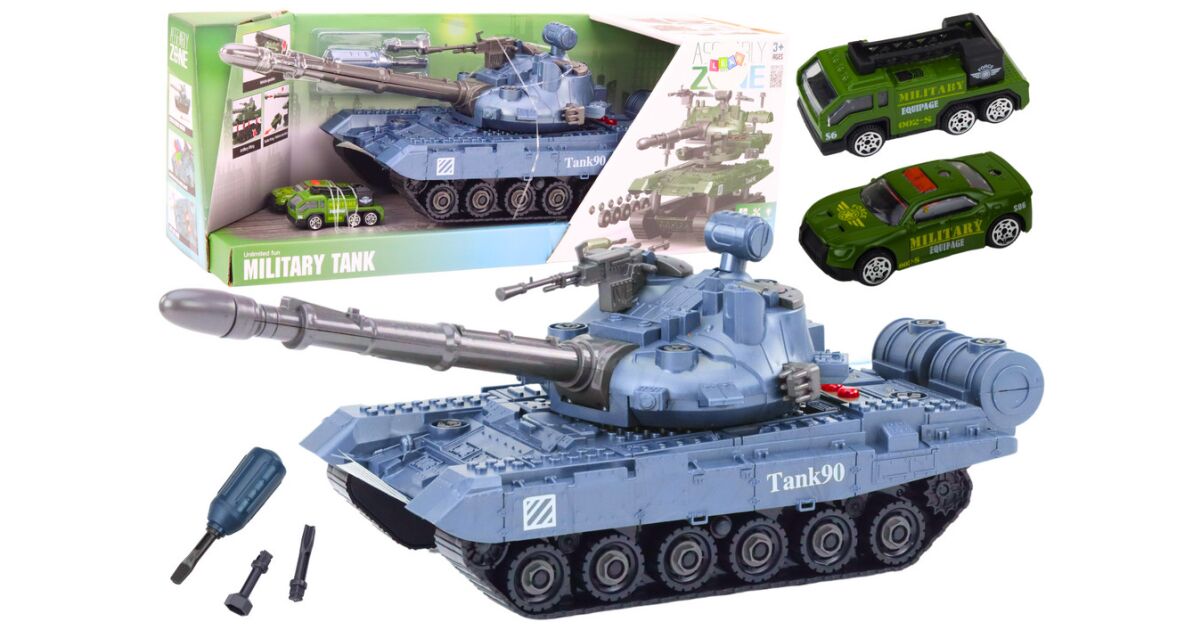 Tank katonai jármű barkács szétszerelése Blue Sounds felfüggesztő ...