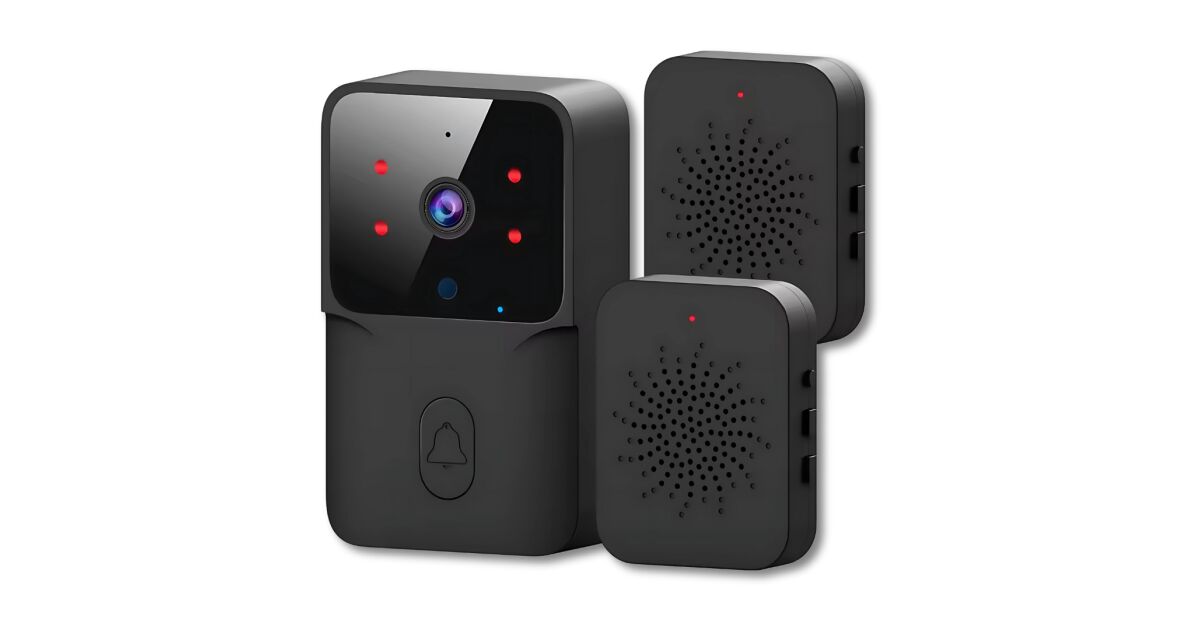 Sonerie Video cu Camera Digitala WiFi, Interfon Vocal pentru usa/poarta ...