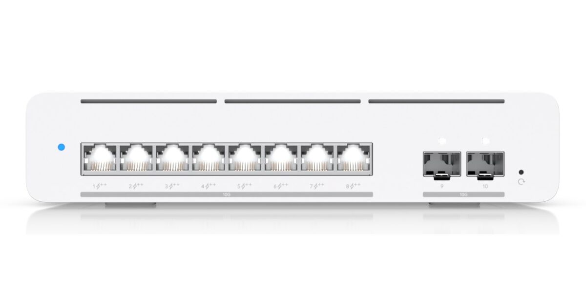 Ubiquiti USW-Pro-XG-8-PoE | Switch | Etherlighting, 8x RJ45 10GbE PoE ...