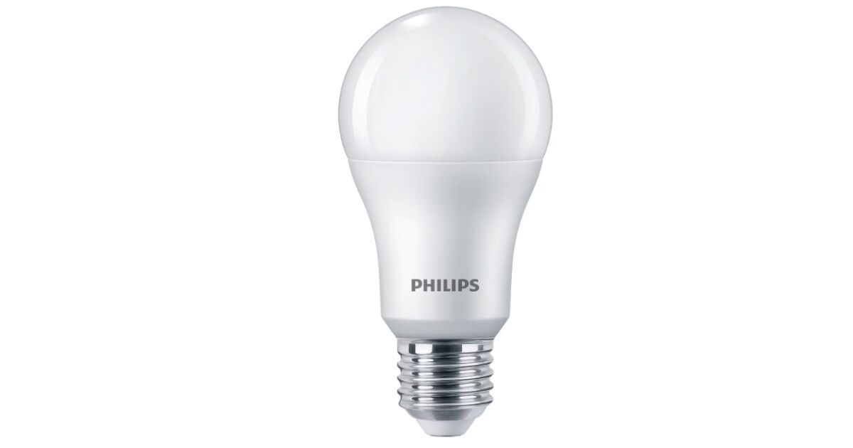 Pachet 2 becuri LED Philips A67, E27, 13W (100W), 1521 lm, lumina alba ...