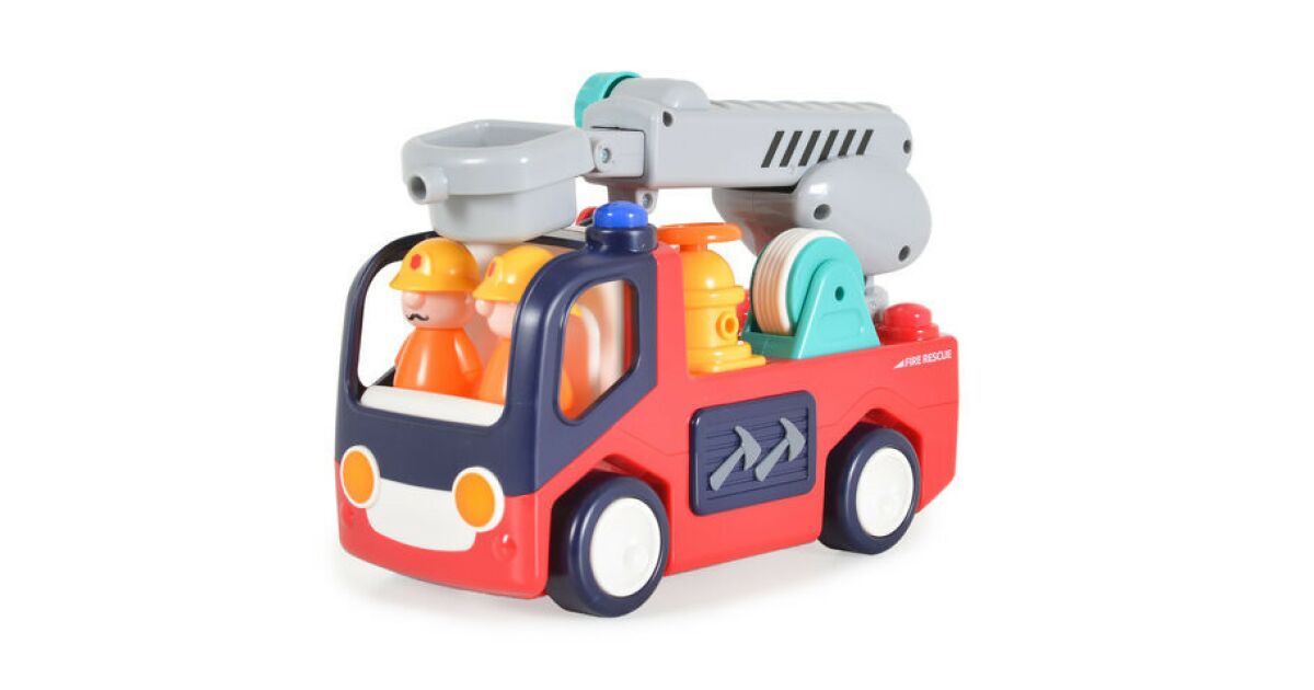 Hola tűzoltó autó hangokkal, fényekkel PIROS | Pepita.hu