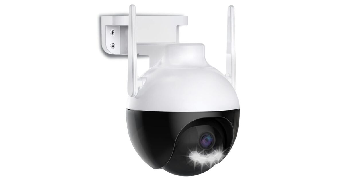 Camera inteligenta de Supraveghere cu Unghi Wide HD 4MP Rotunda Alba ...