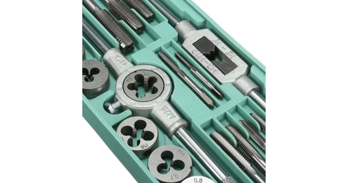 Set 20 piese filiere si tarozi trusa plastic | Pepita.com