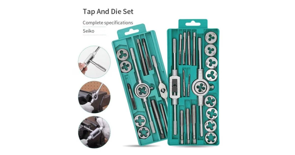 Set 20 piese filiere si tarozi trusa plastic | Pepita.com