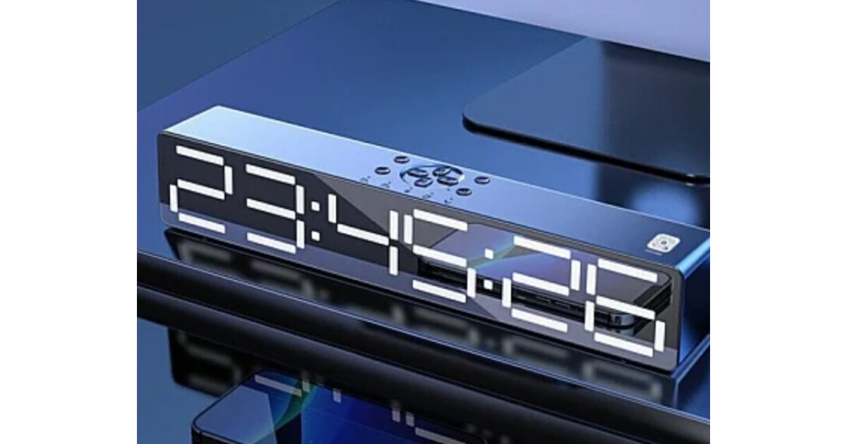 Boxa Portabila cu Ceas Alarma SD Bluetooth Andowl QYXB133 | Pepita.com