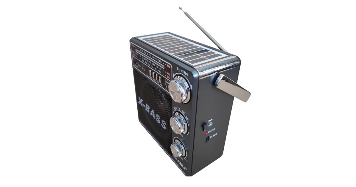 Radio cu Panou Solar XB-921 BT X-Bass mp3 player cu suport card sd/usb ...