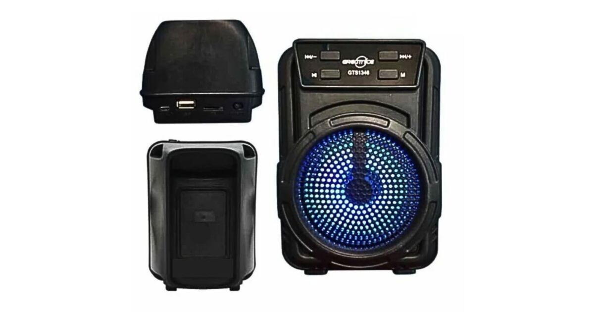 Boxa portabila cu bluetooth GTS 1346 de 3 inch cu led | Pepita.com