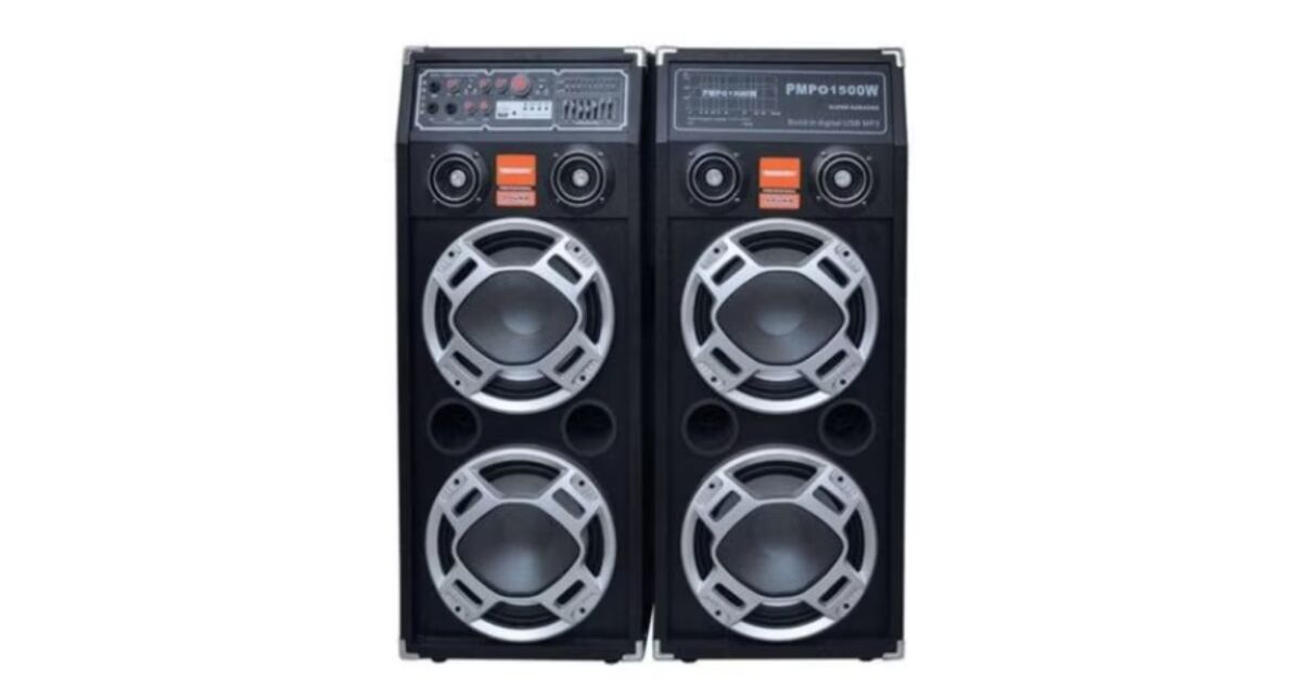 Boxe Profesionale DJ Effect KTA 2304 cu Microfon Wireless Sistem ...