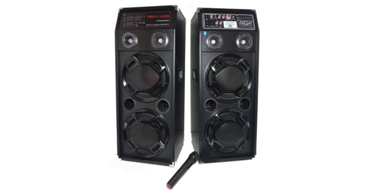 Boxe Profesionale DJ Effect KTA 2304 cu Microfon Wireless Sistem ...