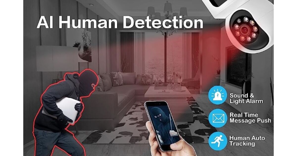 Camera de supraveghere dubla interioara SX626 pentru monitorizare ...