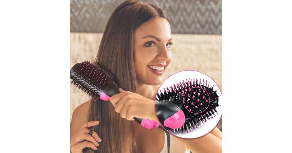 Perie electrica One Step 3in1 pentru volum cu aer cald uscator/ perie ...