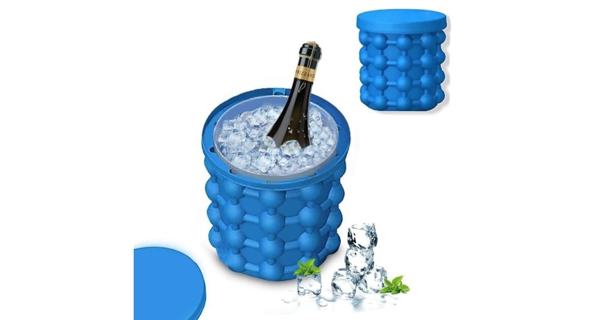 Frapiera gheata 2 IN 1 din silicon si forma pentru cuburi de gheata ...