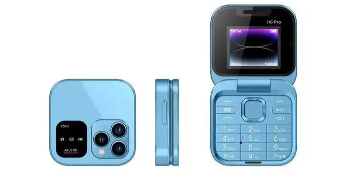 Mini telefon pliabil P9 PRO FM Afisaj mic | Pepita.com