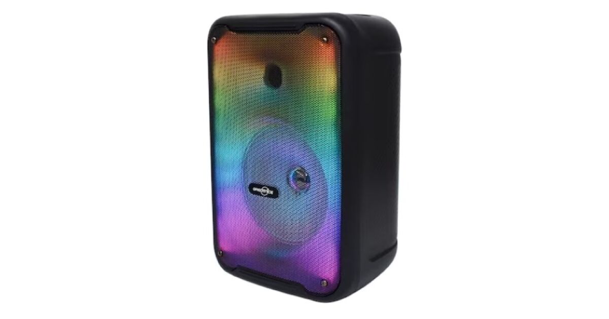Boxa Portabila GTS-1726 Bluetooth 8 Inchi Lumini LED RGB cu Microfon ...