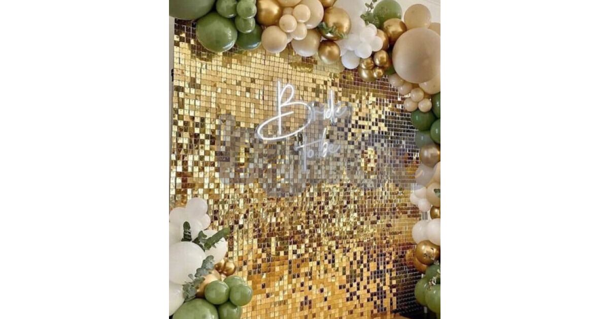 Panou decorativ model patrat cu paiete ROSU 30 x 30 cm | Pepita.com