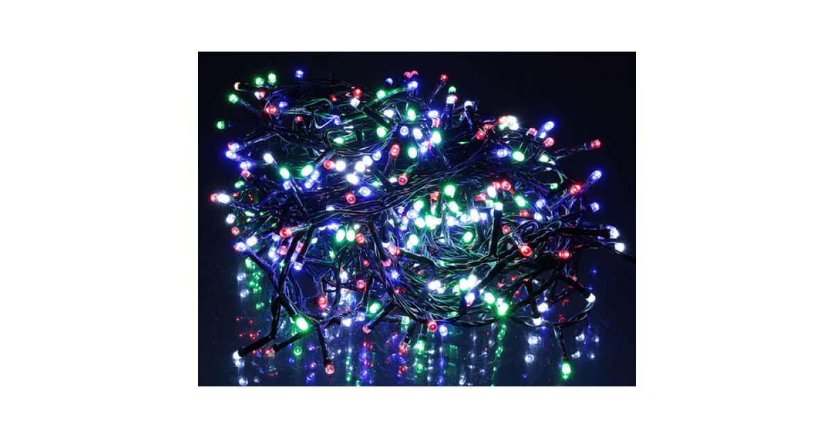 Șir decorativ de lumini de Crăciun pentru interior și exterior, 36 m ...