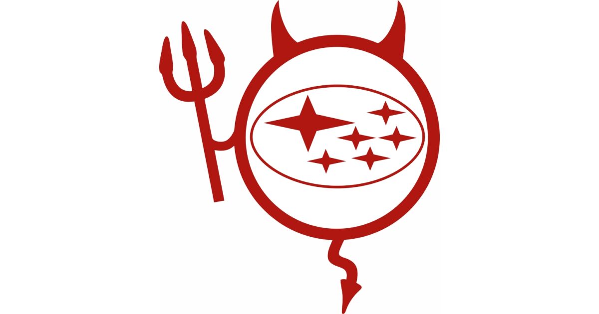 Sticker auto, IMAGE, Dracusor SUBARU, rosu, 19 x 21 cm | Pepita.com