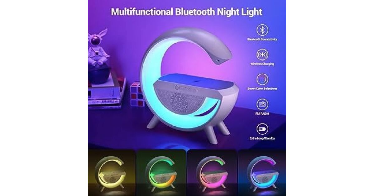 Boxa Multifunctionala 3 in 1 lampa LED RGB smart BT 2301 boxa ...
