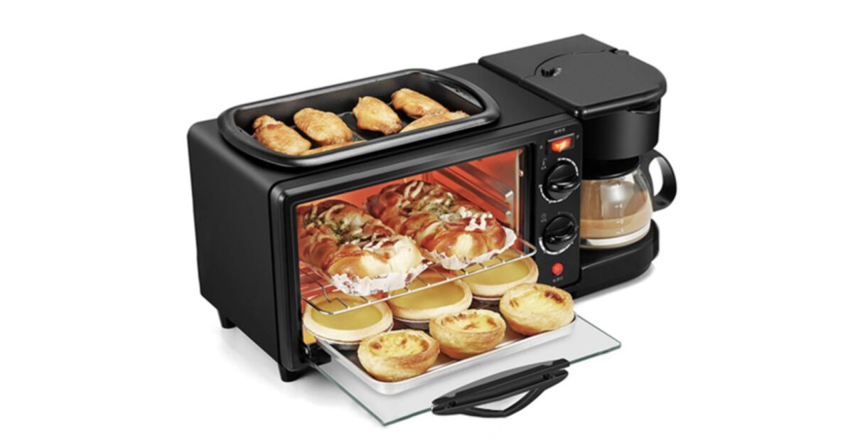 Aparat multifunctional electric 3 in 1 Mic Dejun cuptor grill filtru ...