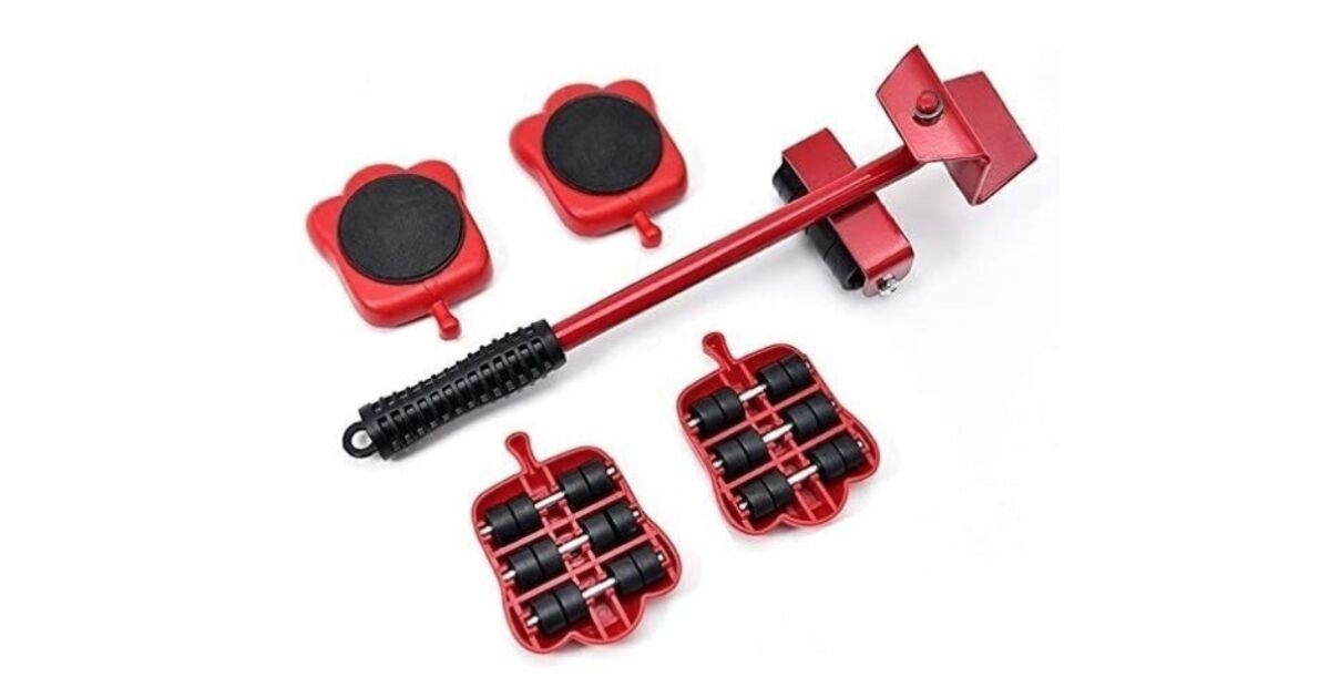 Kit Mutat Mobilier 4 Platforme cu roti si 1 Parghie metalica | Pepita.com