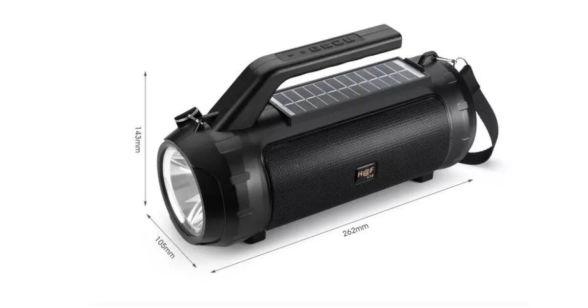 Boxa Portabila Cu Incarcare Solara HF U39 Bluetooth USB Radio Hands ...
