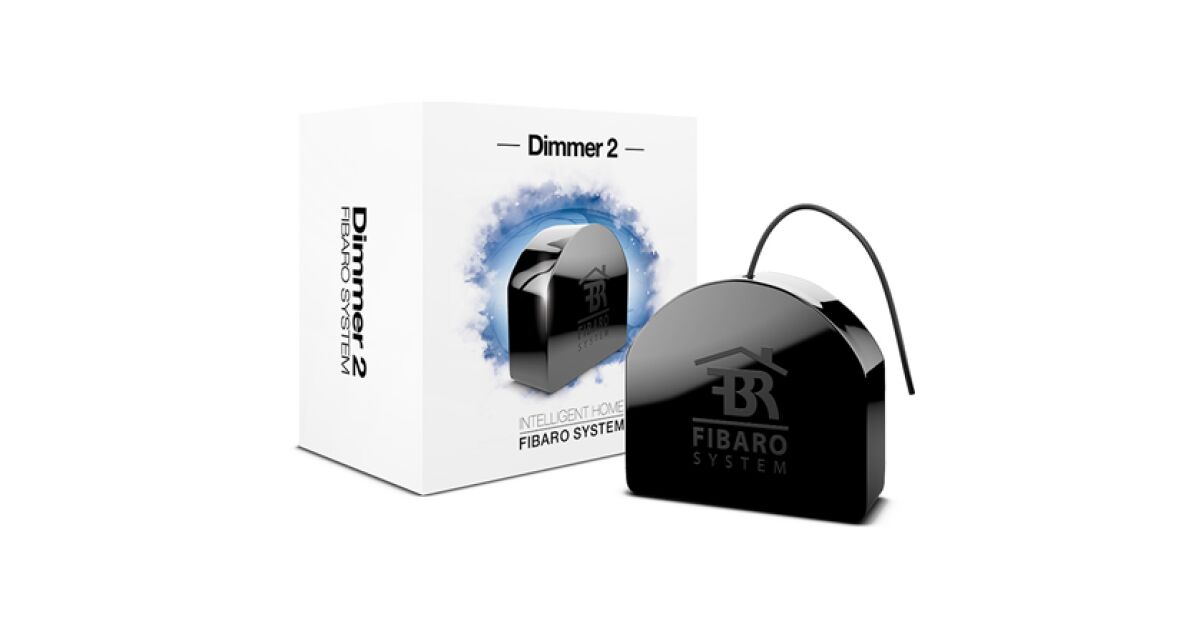 Fibaro Dimmer 2 elektrisches Relais Schwarz | Pepita.com