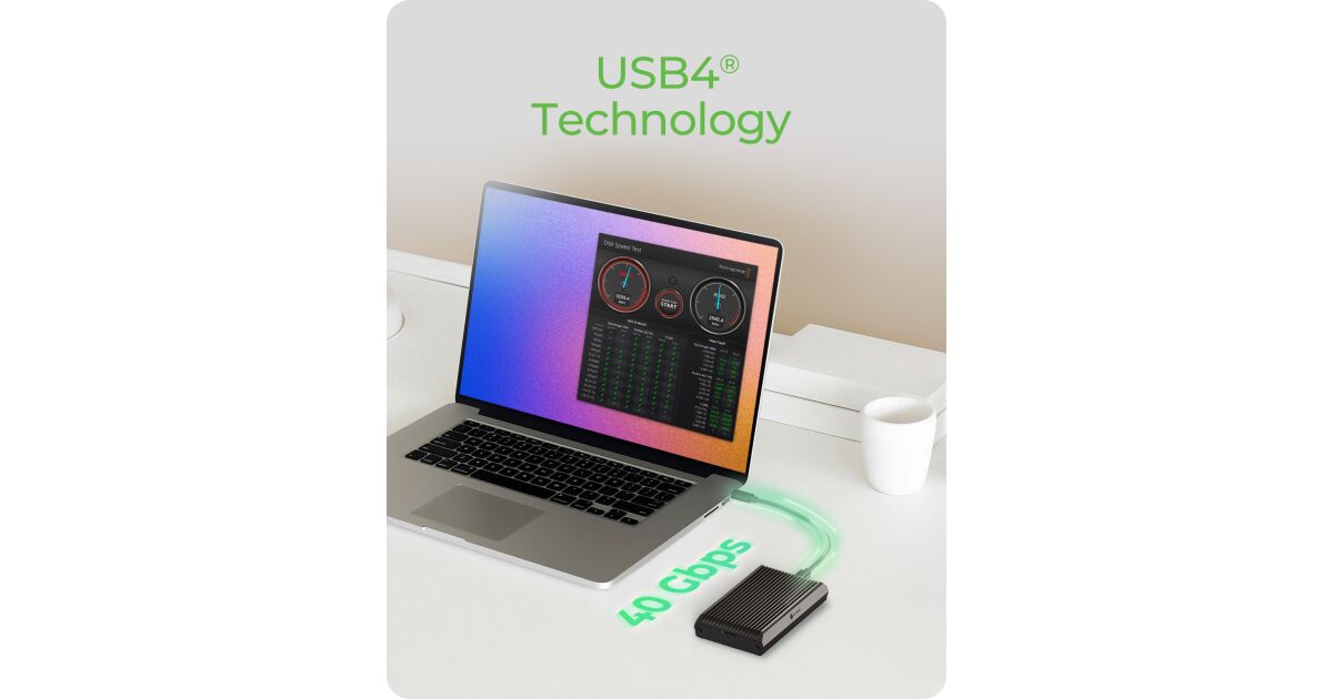 ICY BOX IB-1920M-C42 USB-C/USB4 Külső M.2 NVMe SSD Ház - Fekete | Pepita.hu