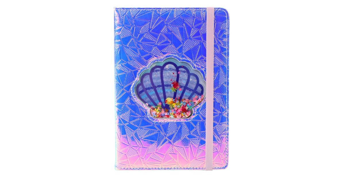 Caiet de notițe cu linii, confetti, holografie, A5, 70 de coli | Pepita.com