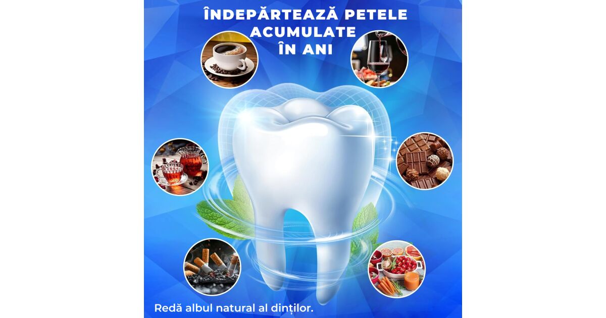 Benzi Albire Dinti cu Formula PAP, 14 Tratamente (28 Benzi), Fara ...