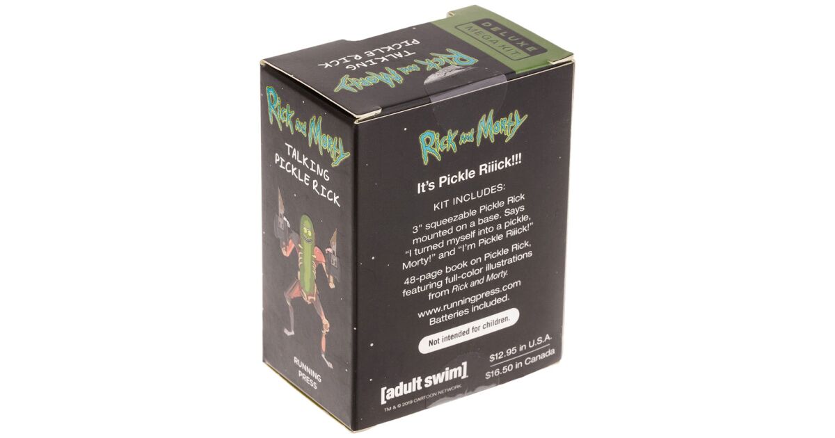 Rick and Morty Talking Pickle Rick Miniature Editions | Pepita.com