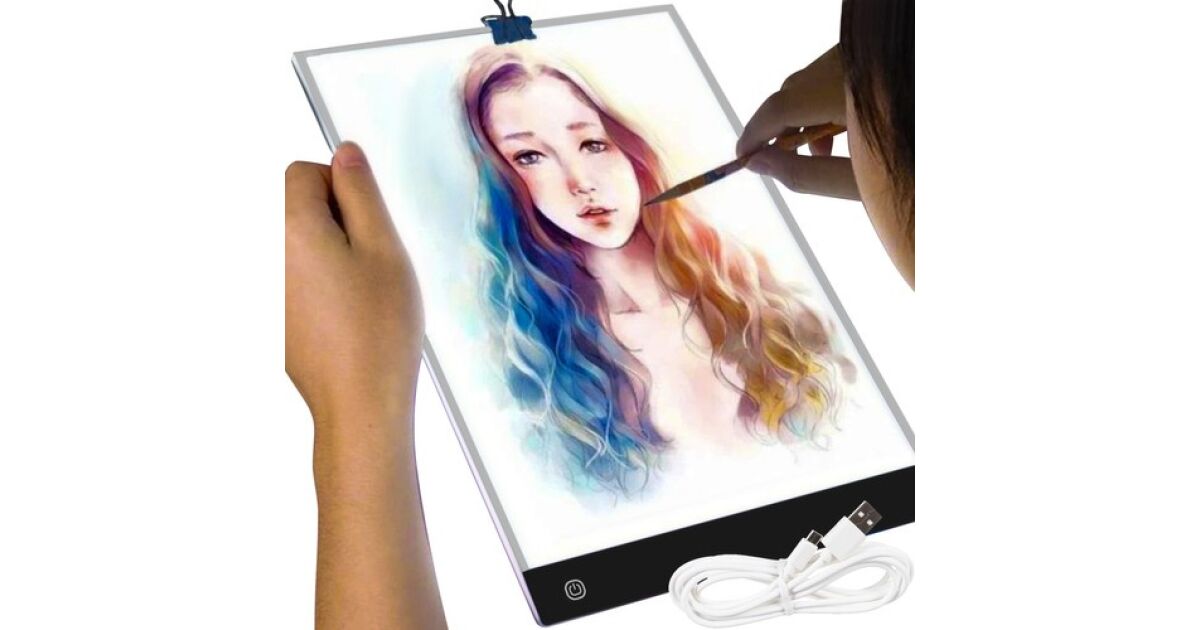 Tablă de Desen LED Ultra Subțire A4 | Pepita.com