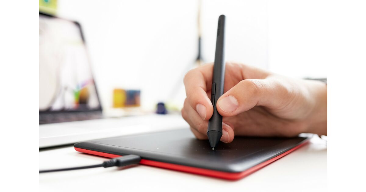 Wacom One by Small Grafiktablett, Schwarz, 2540 lpi, 152 x 95 mm, USB ...