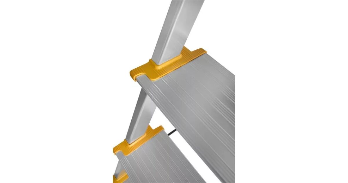 Scară profesională din aluminiu DRABEST MAX 5 (4+1) trepte, pliabilă ...
