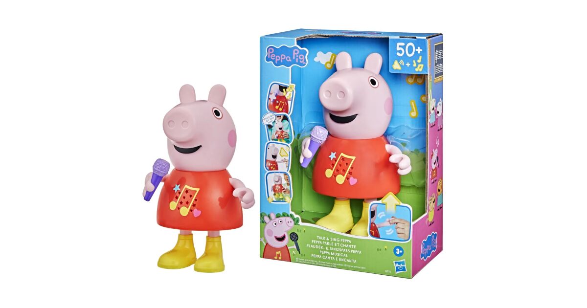 Peppa malac beszélő és éneklő baba mikrofonnal | Pepita.hu