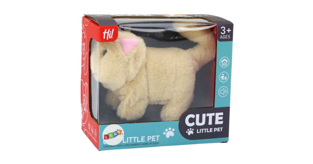 Plüss Cica Interaktív Állatos Séták és Miau Bézs | Pepita.hu