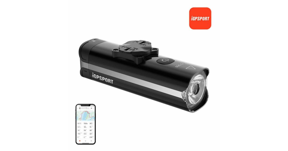 Kerékpár első lámpa iGPSPORT VS1200 w / M80 Smart (VS1200(with M80 ...