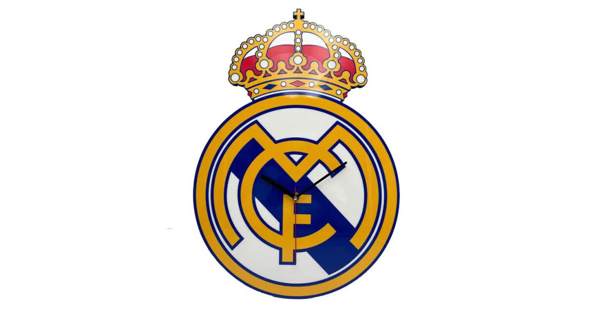 Real Madrid Hala XL ceas de perete 31 cm | Pepita.com