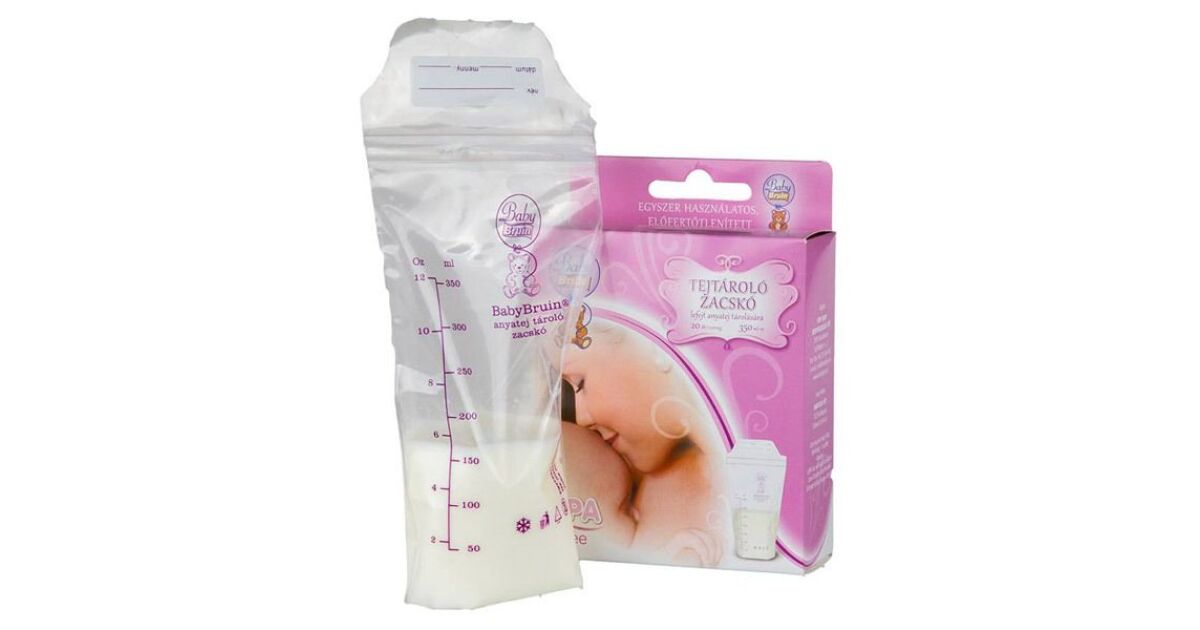 Babybruin tejgyűjtő zacskó 350ml (20 db) | Pepita.hu