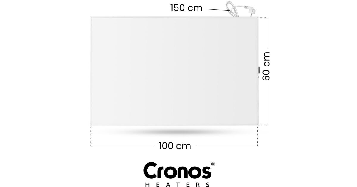 Panou de incalzire IR CRONOS Synthelith PRO CRP-600TWP Alb | Pepita.com